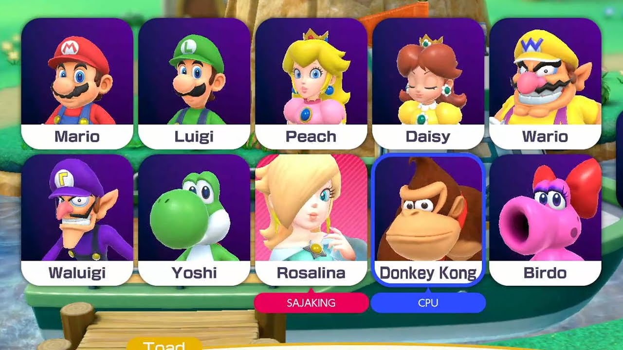 mario party superstars all character pose - YouTube
