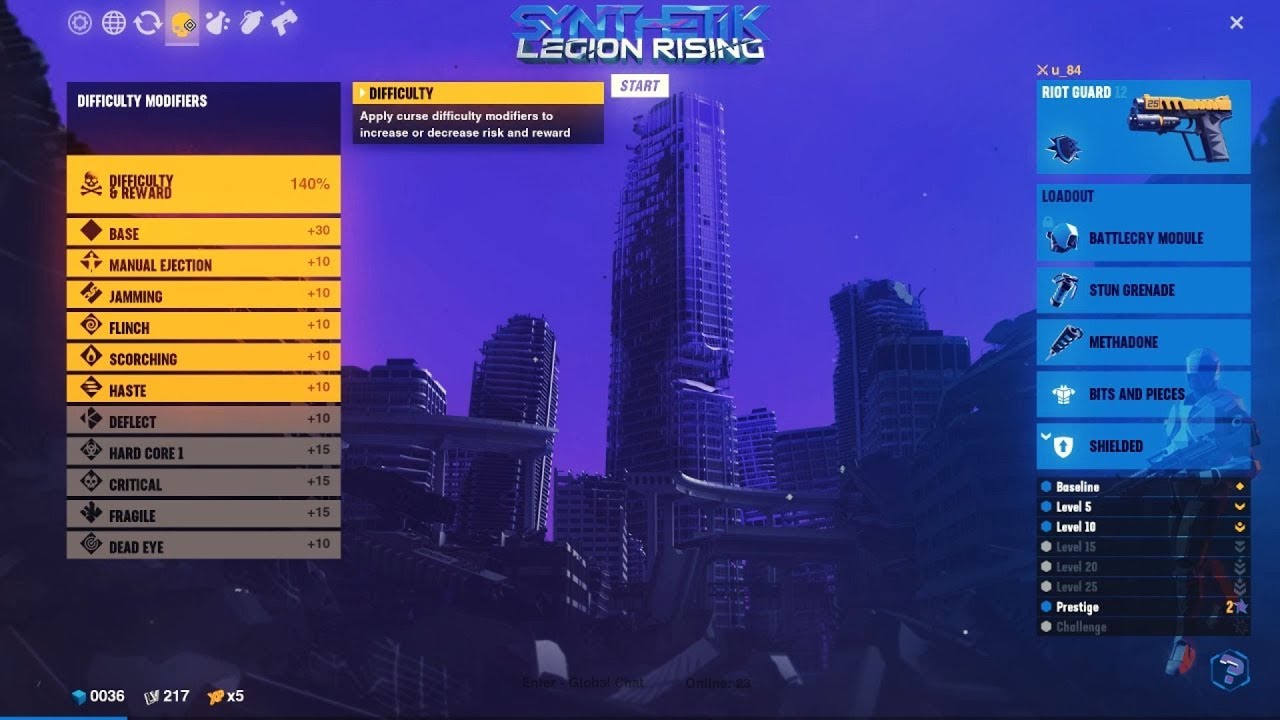 SYNTHETIK Legion Rising Update21 1 Riot Guard Difficulty 140% 1周目Last ...