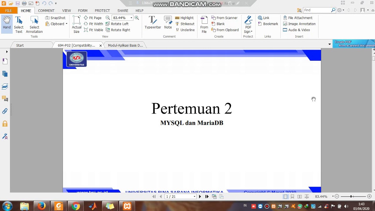 Pertemuan 2 Aplikasi Basis Data - YouTube