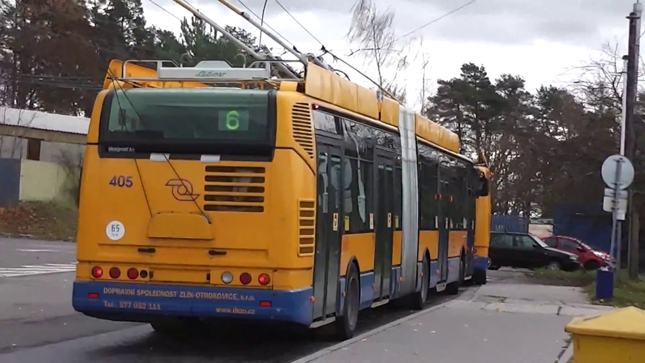 Trolejbus Škoda 25Tr Citelis 1A Ev.č 405 DS Zlín-Otrokovice - YouTube