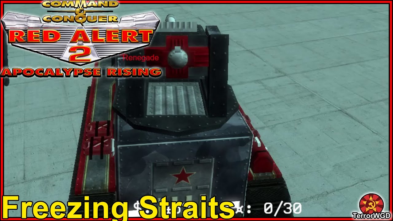 Red Alert 2│Apocalypse Rising│Map Freezing Straits Gameplay - YouTube