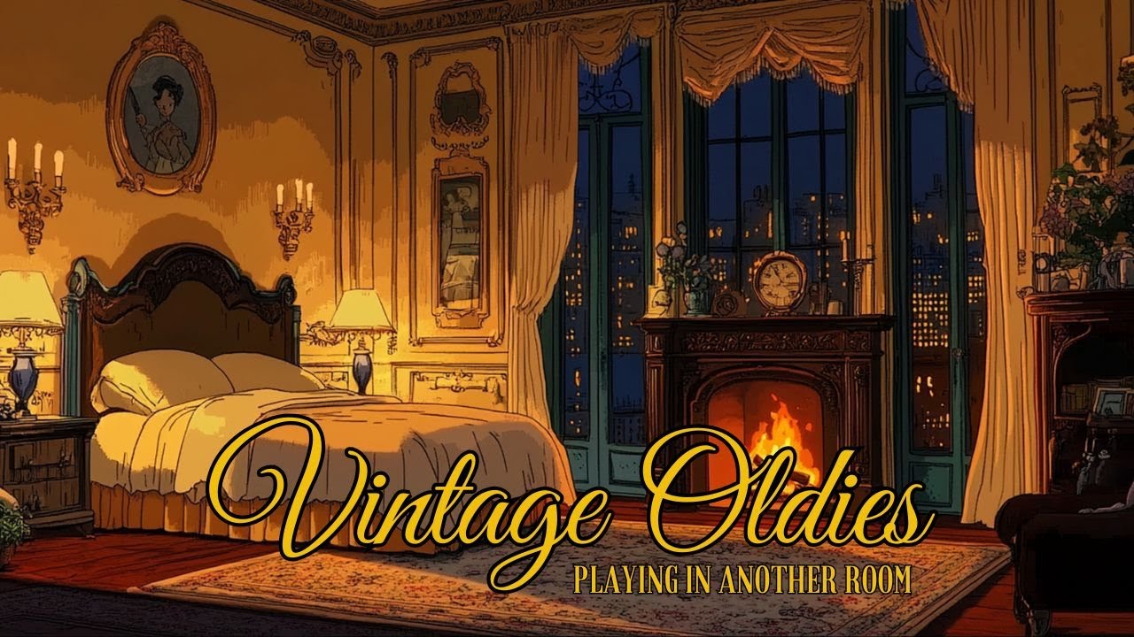 vintage oldies playing in another room and snowy night 🌙 a perfect ...