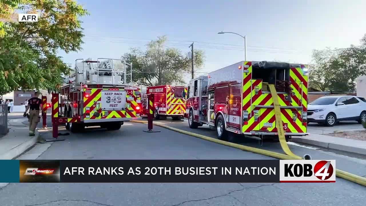 Albuquerque Fire Rescue ranks as 20th-busiest in the U.S. - YouTube