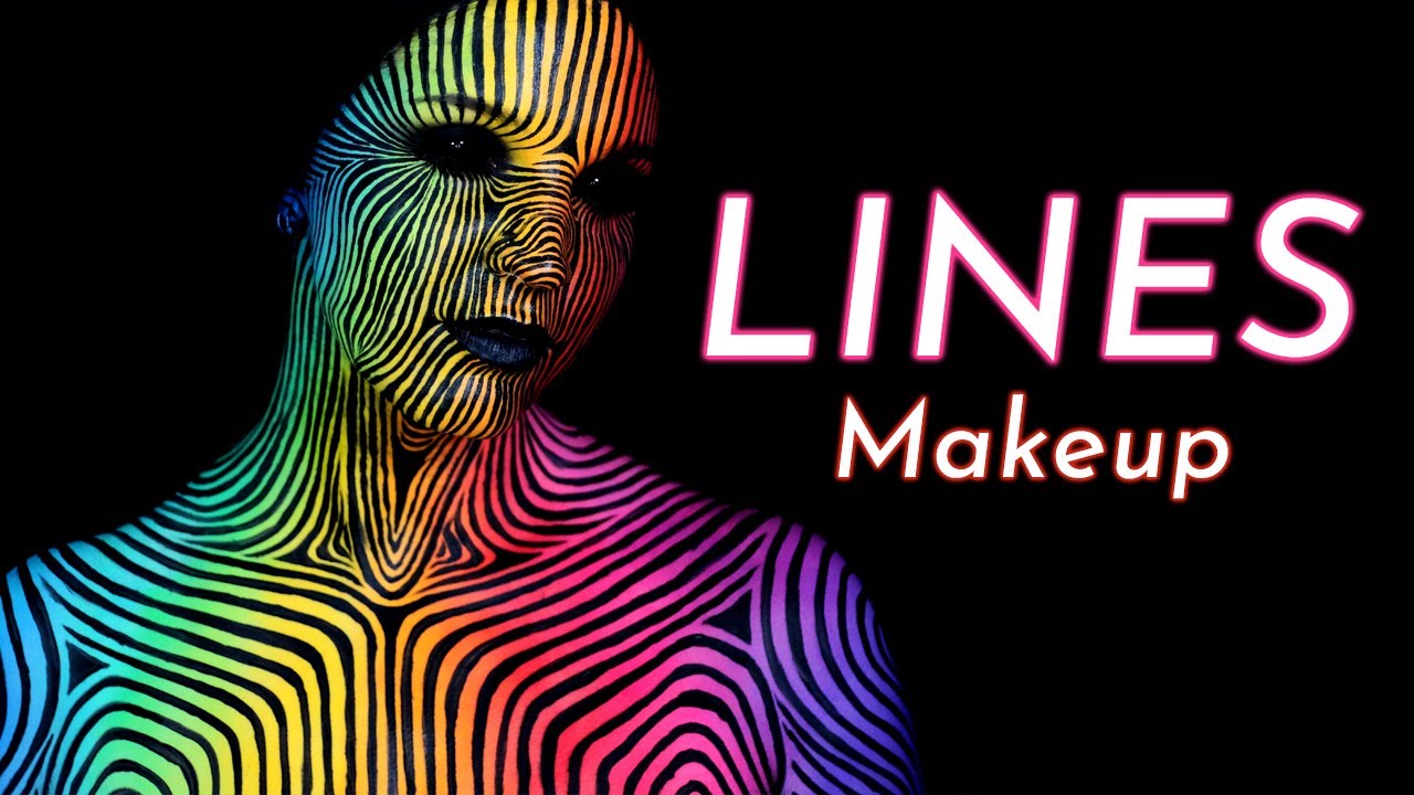 LINES Trippy Makeup Tutorial - YouTube