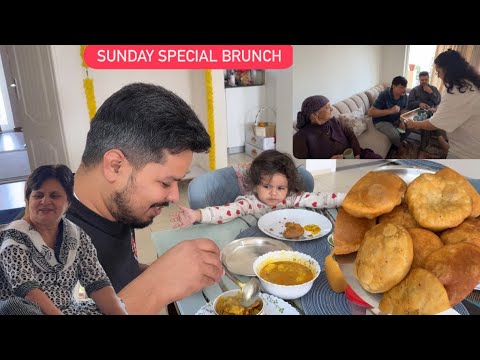 SUNDAY SPECIAL BRUNCH || MUMMY NE GHAR PAR SABKE LIYE BANAE KACHORI ...
