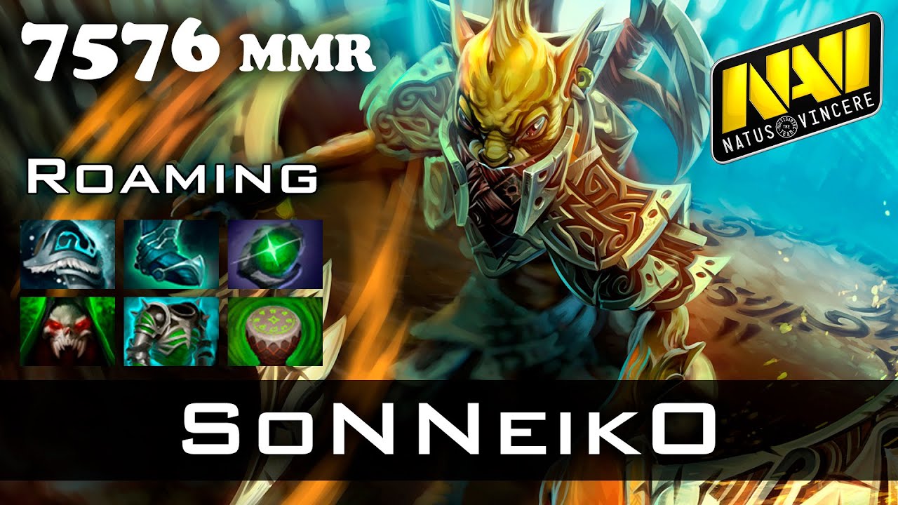 Dota 2 - SoNNeikO Roaming Bounty Hunter - 7576 MMR Ranked Match - YouTube