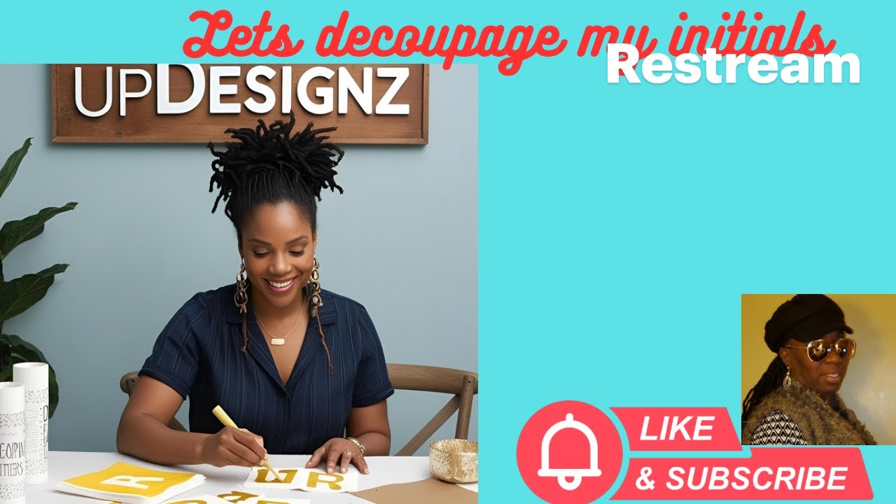 Let’s Decoupage my initials - YouTube