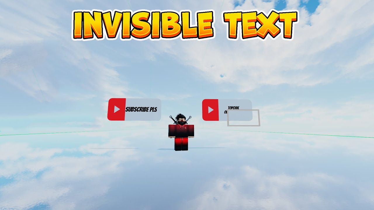 Obby Creator How To Make Invisible Text EASY YouTube Obby Creator How To Make Invisible Text EASY YouTube