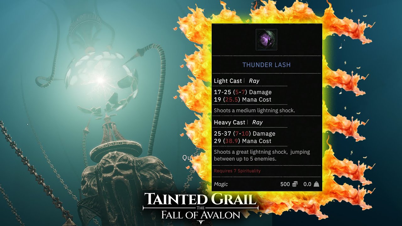 How To Get The Thunder Lash Spell In Tainted Grail Fall Of The Avalon ...