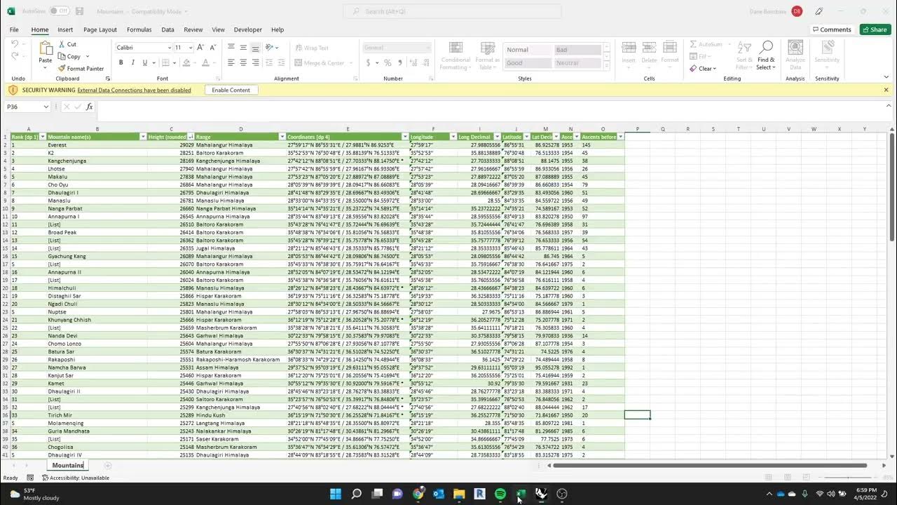 Grasshopper - Using Excel Data - YouTube