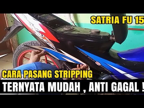 Cara pasang STRIPING/stiker satria Fu150 || Tutorial lengkap - YouTube