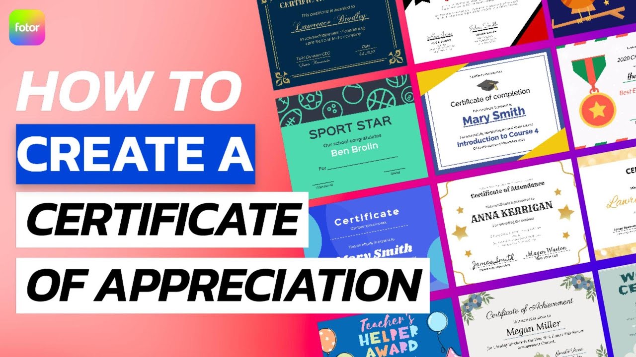 How to Create a Certificate of Appreciation - YouTube
