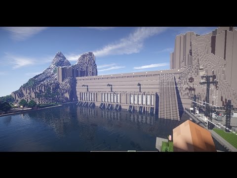 Let's play Minecraft Minecraft hydropower plant - ГЭС майнкрафт - YouTube