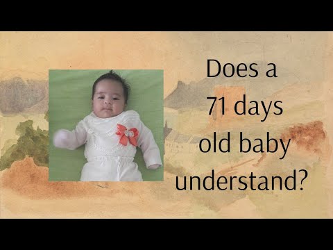 Does a 71 days old baby understand her mother? - YouTube