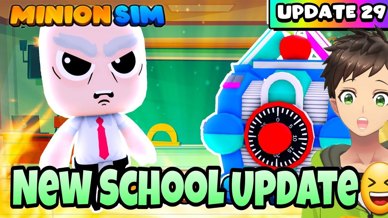 🎒📚 NEW SCHOOL UPDATE NOW IN MINION SIMULATOR!!!! ROBLOX 😱 - YouTube