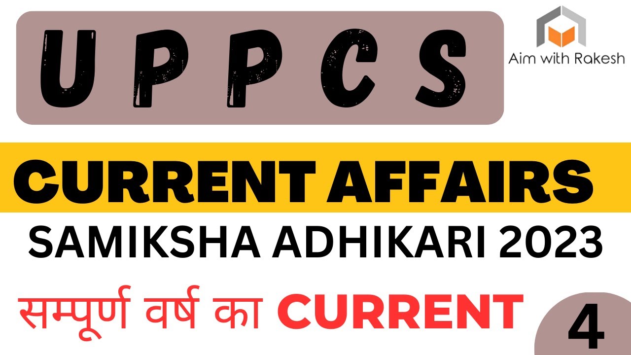 uppsc review officer 2023:current affairs 04 ro aro current affairs ...