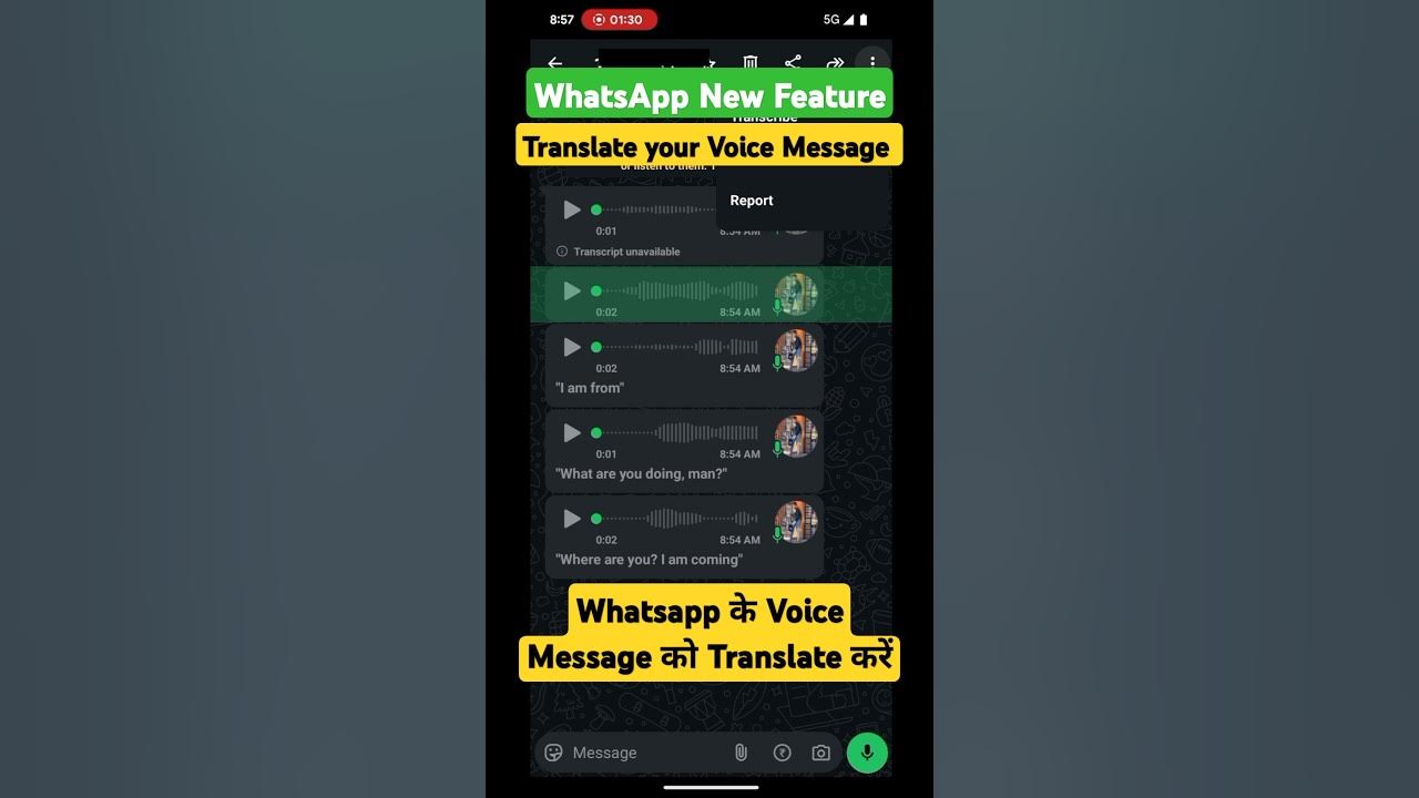 how to translate voice message in WhatsApp/transcribe audio to text ...