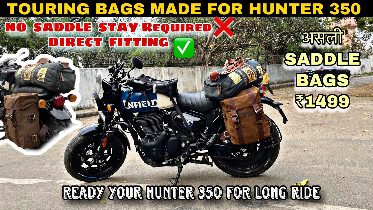 ₹1500 मे Touring setup तैयार BEST BUDGET SADDLE BAG | SADDLE BAG FOR ...