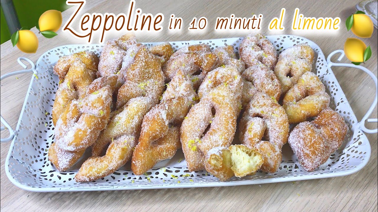 ZEPPOLINE AL LIMONE ISTANTANEE IN 10 MINUTI ricetta veloce INSTANT ...