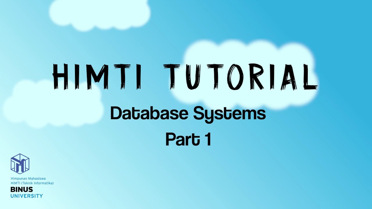 Himti Tutor Database System Part 1 Youtube