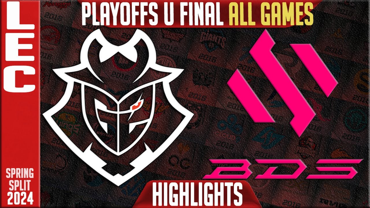 G2 vs BDS Highlights ALL GAMES | Upper FINAL LEC Spring Playoffs 2024 | G2 Esports vs Team BDS ...