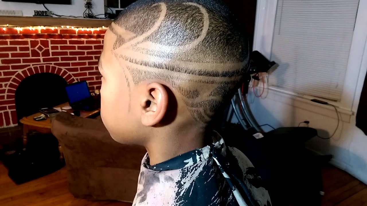 New Free Hand Custom Haircut Design Youtube