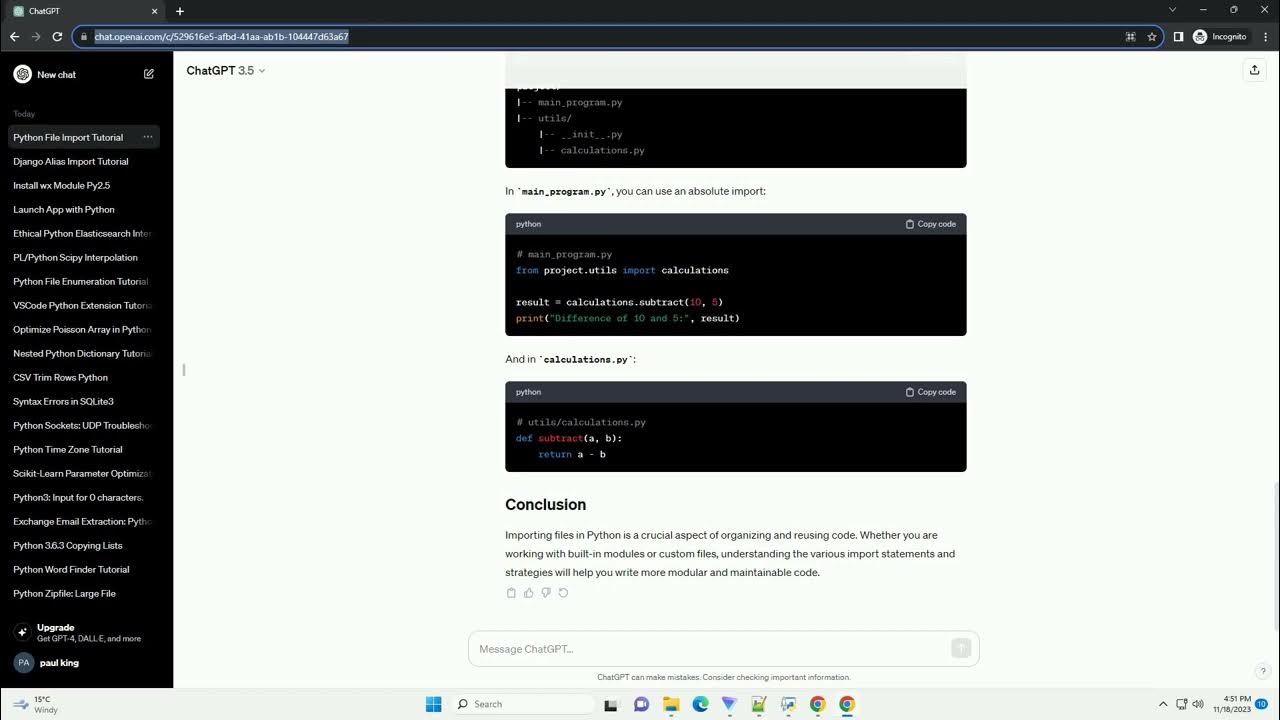 Python importing files - YouTube