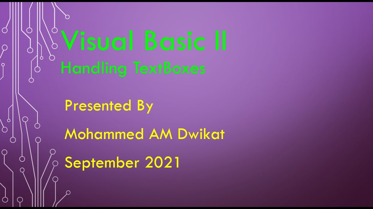 VB 2 Handling Text Boxes In Vb YouTube VB 2 Handling Text Boxes In Vb YouTube