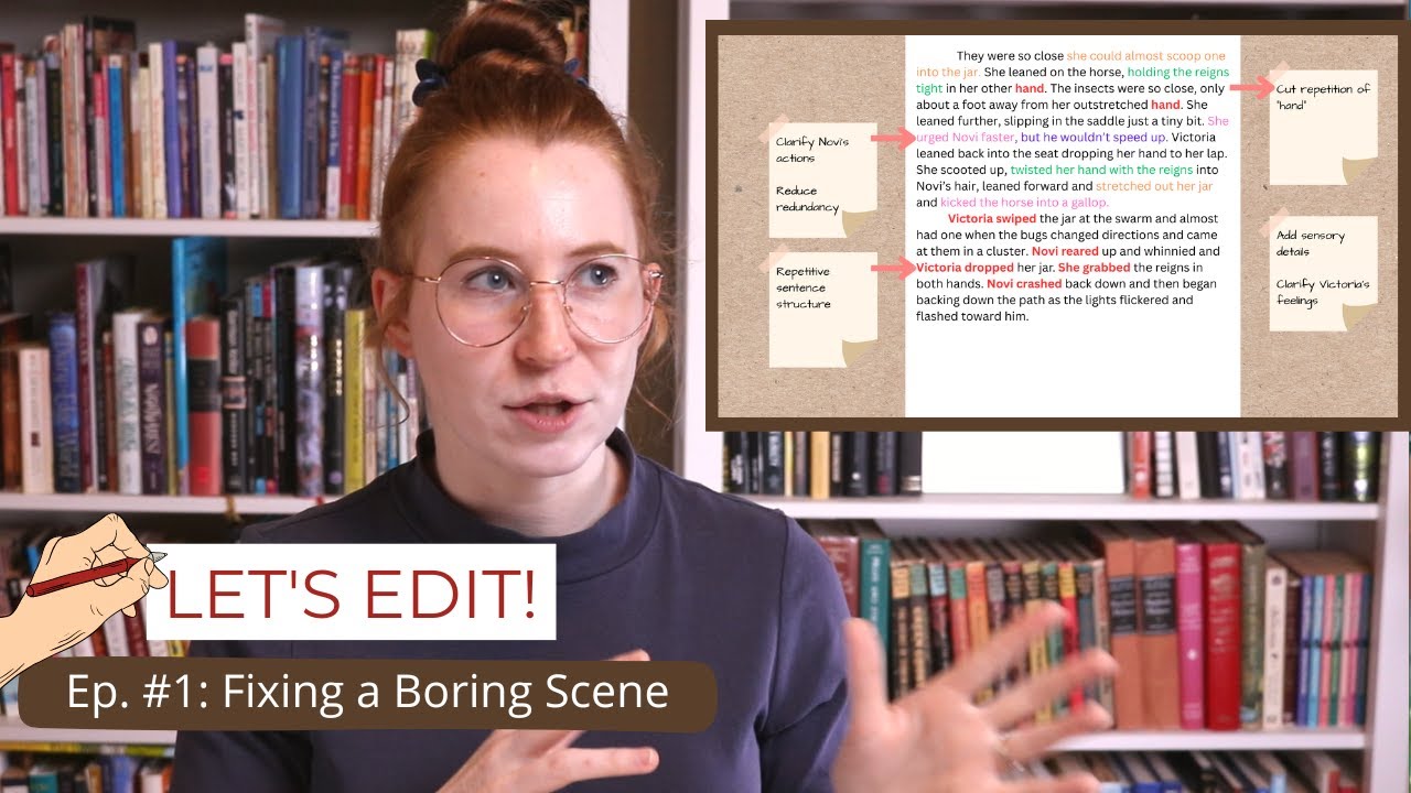 Let's Edit! Ep. #1: Fixing a Boring Scene YA Fantasy - YouTube