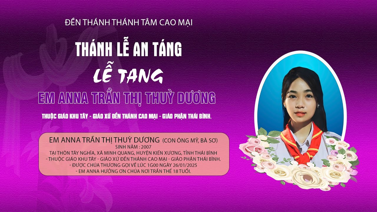 Thánh Lễ An Táng & Tiễn Biệt l Lễ Tang Trưởng Anna Trần Thùy Dương l ...