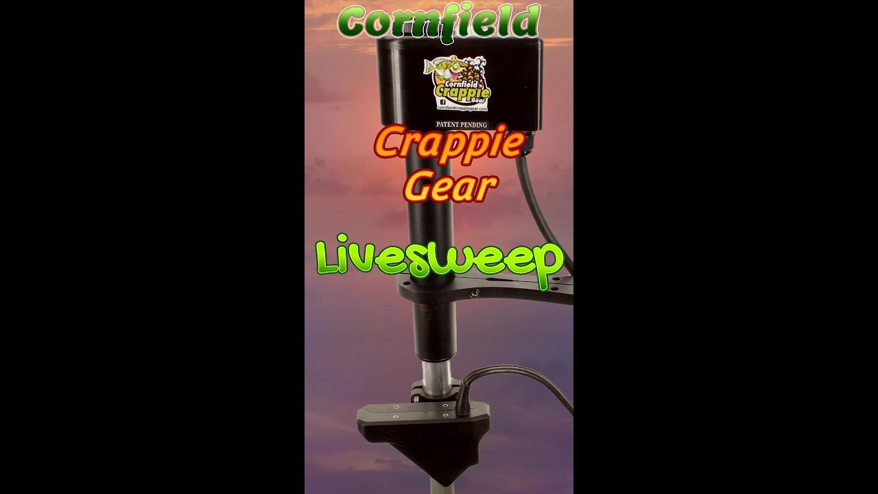 Cornfield Crappie Gear Live sweep review - YouTube