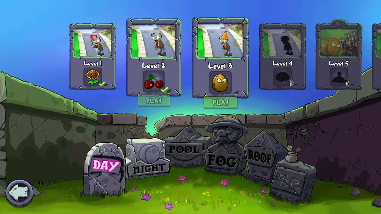 Plants vs Zombies on IPhone | Gameplay Walkthrough Day 1 to Day 4 - YouTube