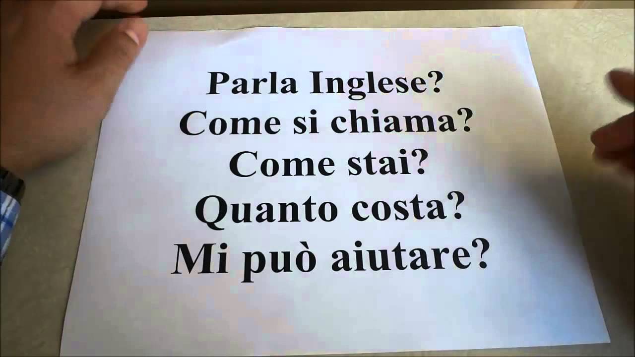 5 Common Italian Questions-Language Lesson On Speaking Italian - YouTube