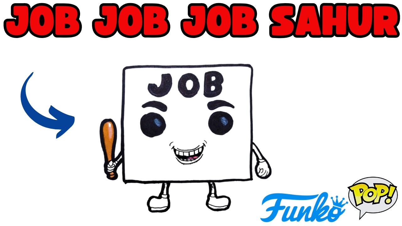 Como DIBUJAR a JOB JOB JOB SAHUR Funko Pop de la BRAINROT / How to DRAW ...
