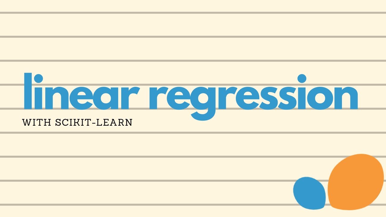 Linear Regression in scikit-learn - YouTube