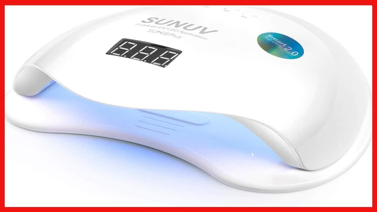 UV LED Nail Lamp, SUNUV UV LED Nail Polish Dryer Professional Gel ...