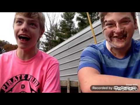 Puking during a burp (vomit warning) - YouTube