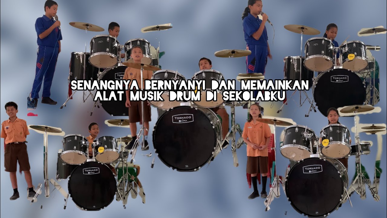 Belajar bernyanyi dan bermain drum di SMP Swasta Arion - YouTube