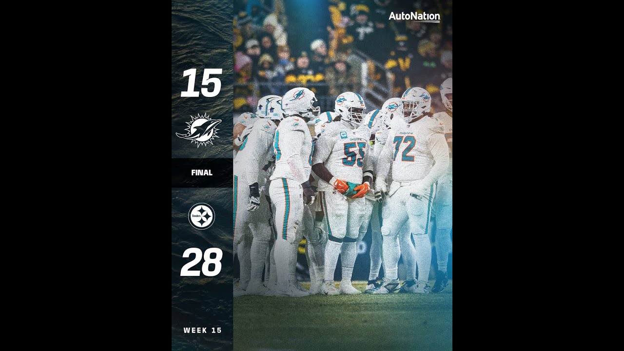REACTION TO MIAMI DOLPHINS 28-15 LOSS TO PITTSBURGH STEELERS// MIAMI ...