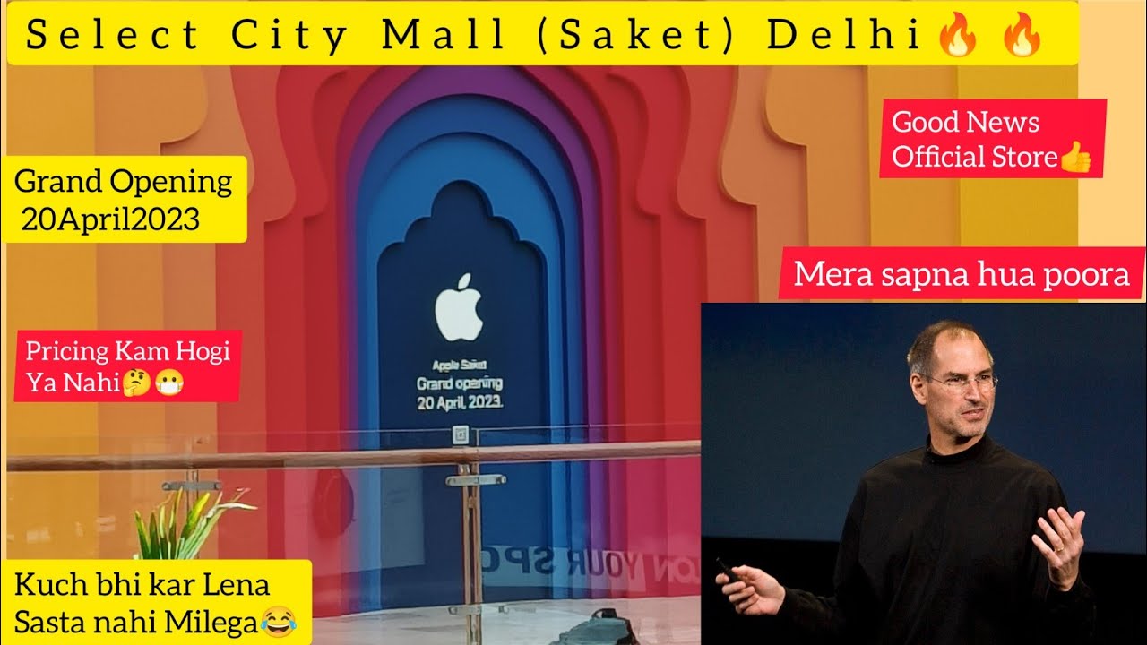 Apple Store Grand Opening in India Delhi(saket)20 April 2023...Ready ...