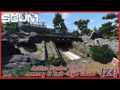 SCUM [Z4] Active Bunker Enter & Armory & Exit - Full Guide - YouTube