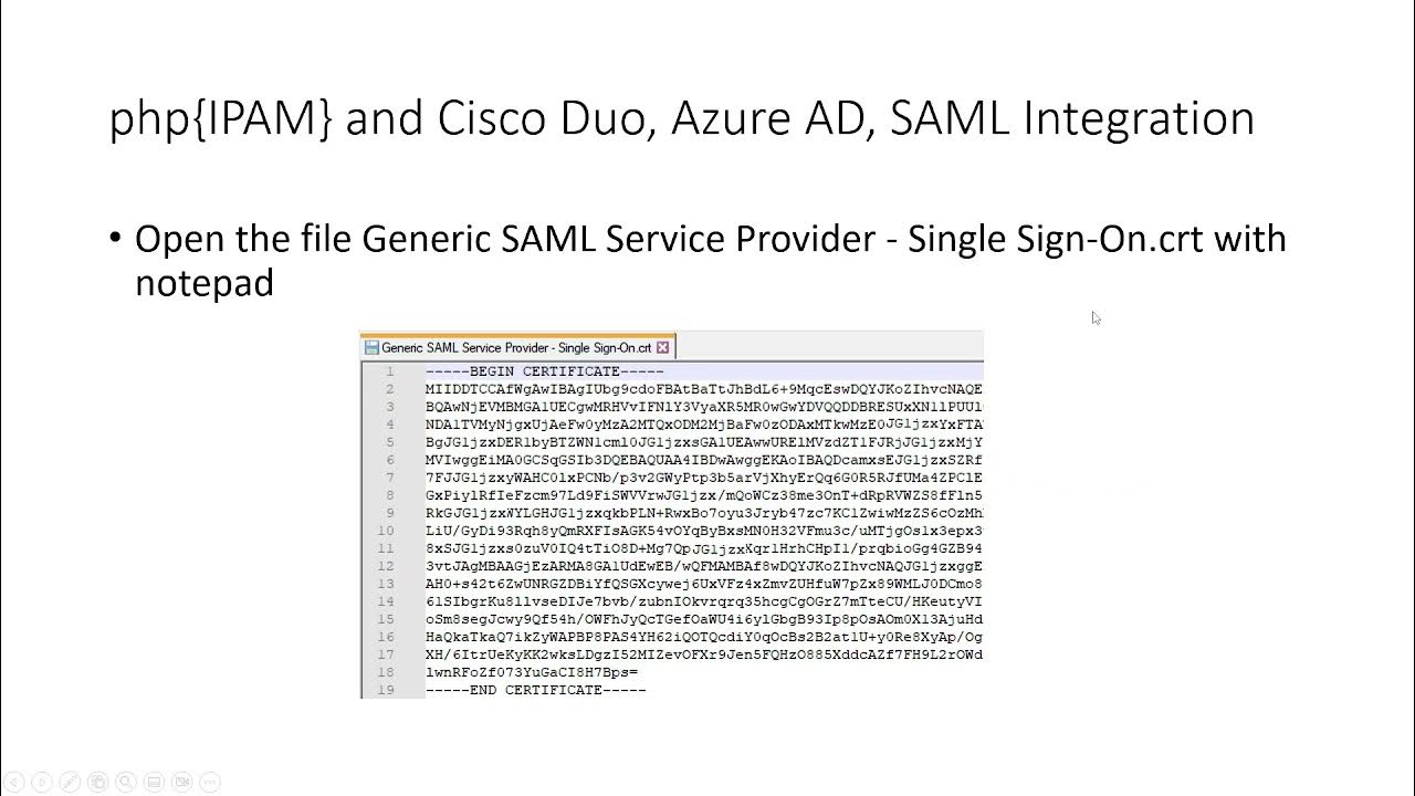 {php}IPAM Cisco DUO SAML Integration - YouTube