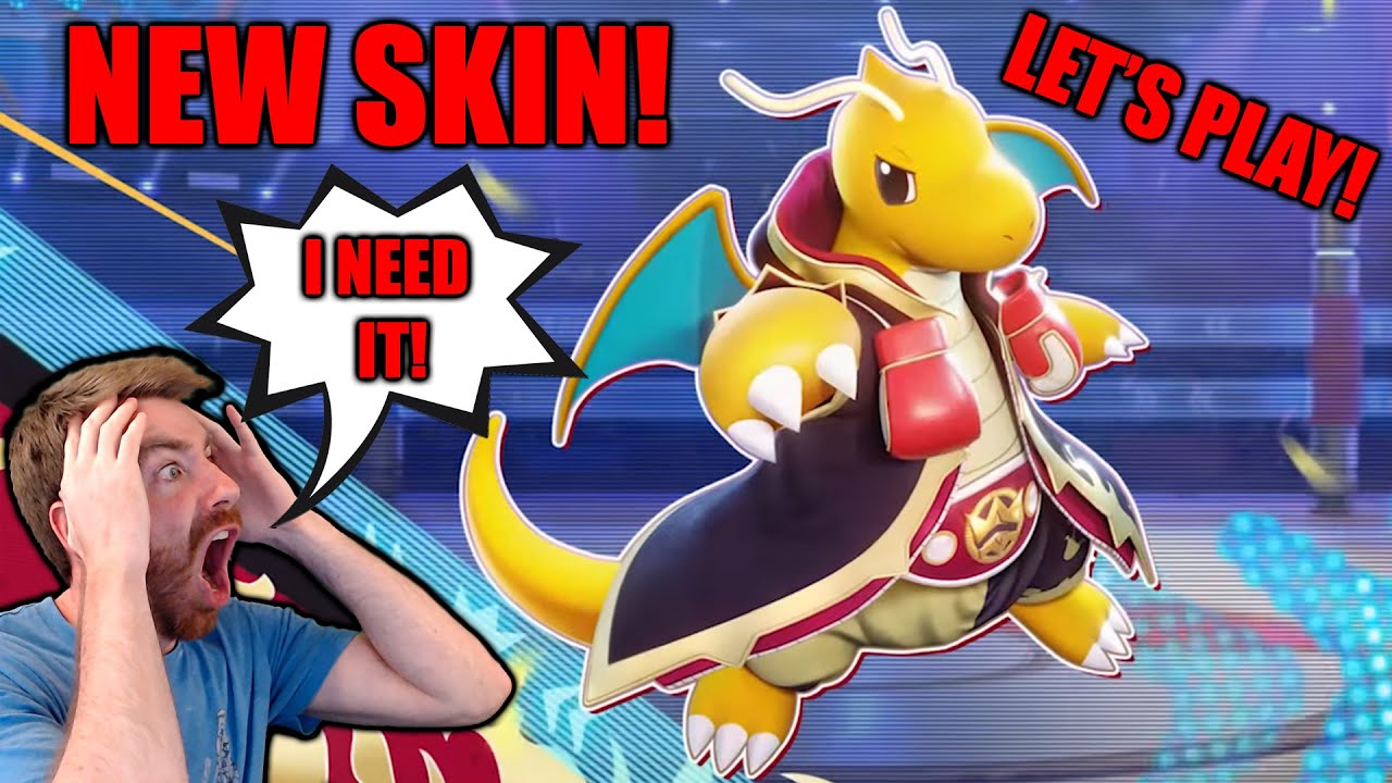 NEW DRAGONITE SKIN FOR POKEMON UNITE!!! - ROO'S ROAD TO 1K! - CYBER ...