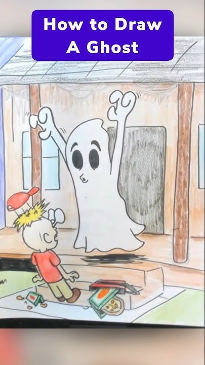 👻HOW TO DRAW A GHOST TUTORIAL | easy step-by-step Halloween drawing ...