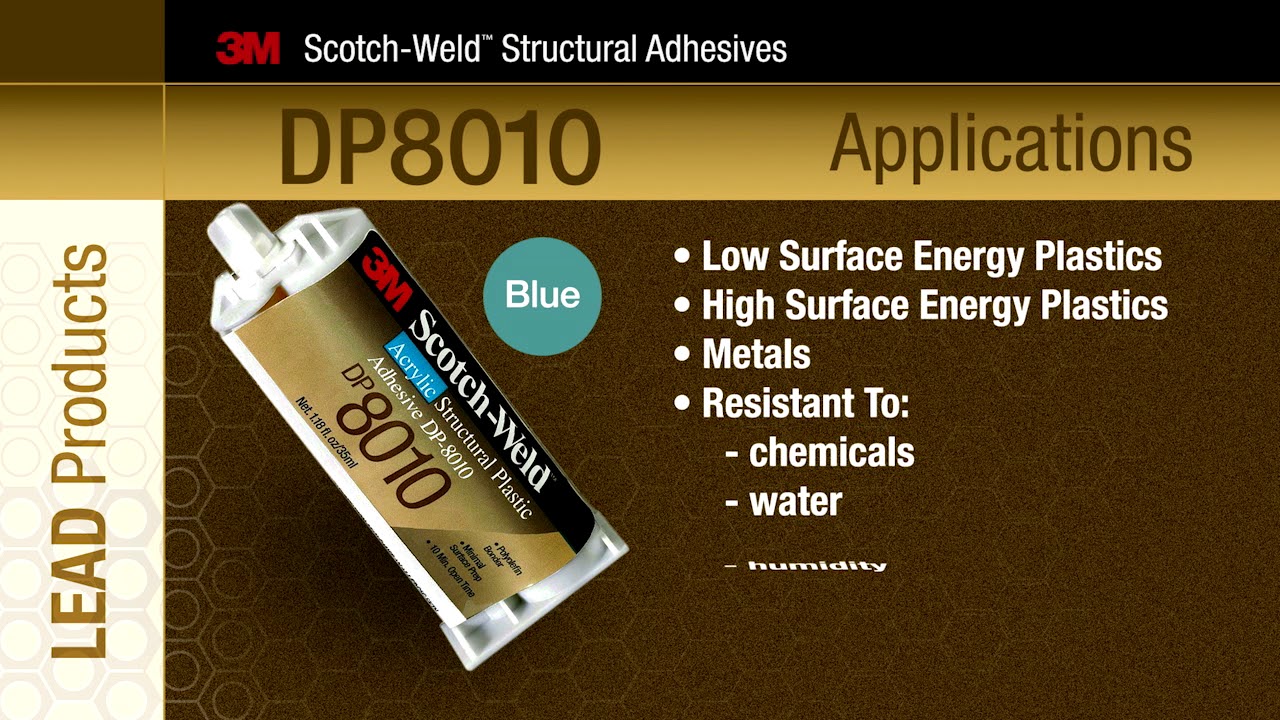 3M Video - Scotch-Weld™ Structural Adhesives DP8010 Blue - YouTube