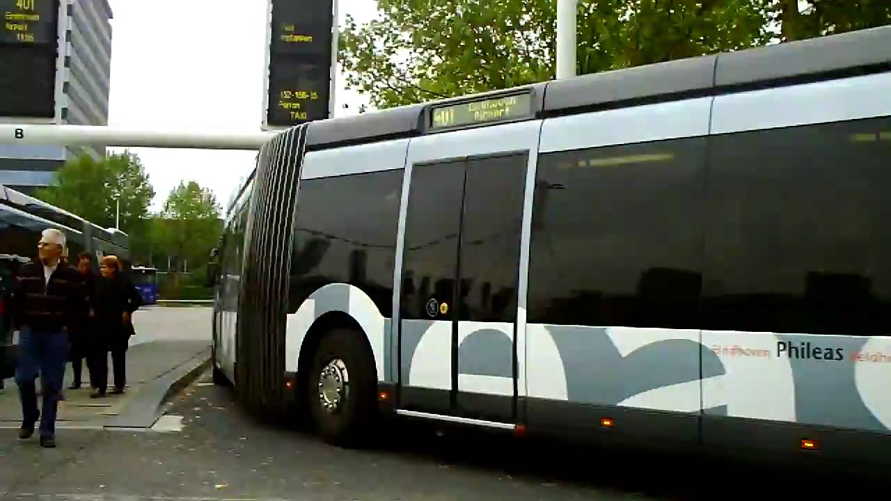 Hermes VDL APTS Phileas (1202) vertrekt van Station Eindhoven - YouTube