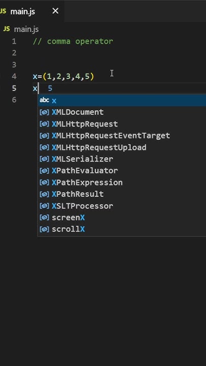 Javascript Comma Operator Youtube