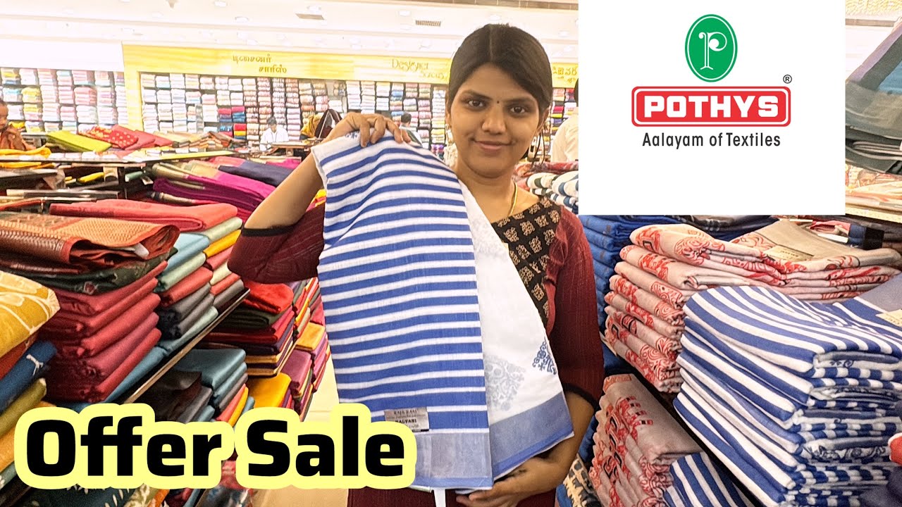 Pothys T Nagar SHOPPING SPREE! Latest Sarees & Offers 💸💃 | Christmas ...