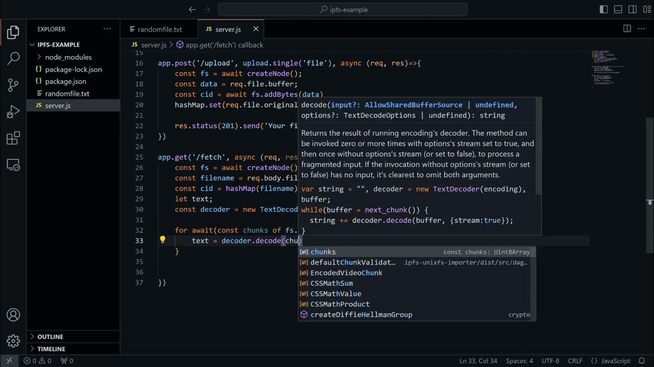 Create your own IPFS API with Helia. - YouTube