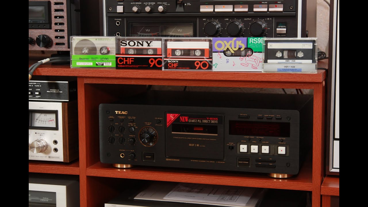 Brasonic, OXUS, SONY CHF - Калибровка и тест на TEAC V-8030S - YouTube